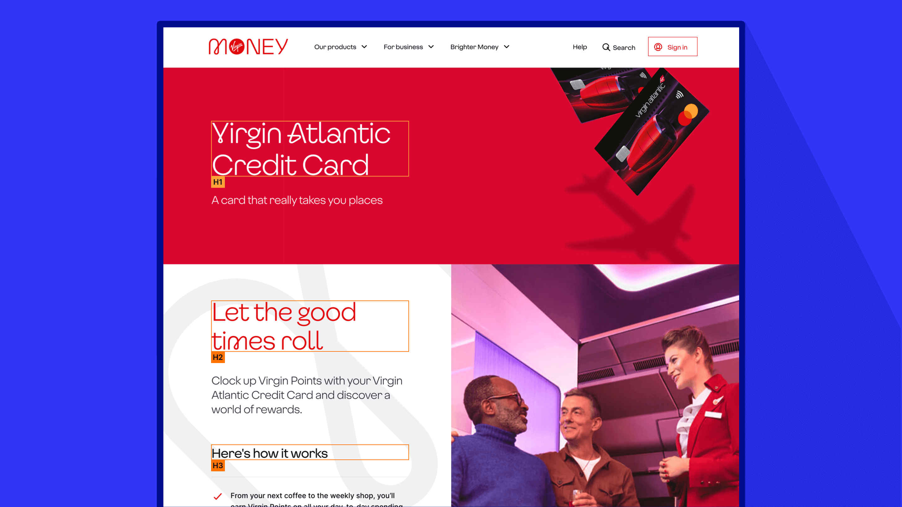 Digital Design principles | Virgin Money